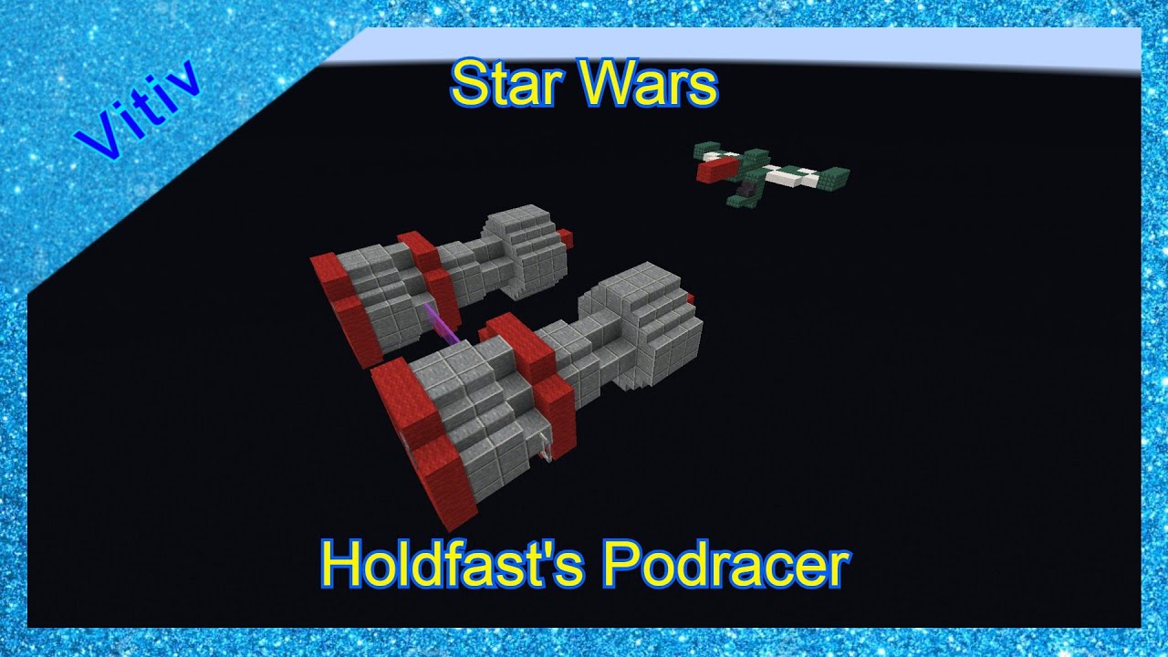 Star Wars Clegg Holdfast's Podracer in Minecraft - Tutorial - YouTube