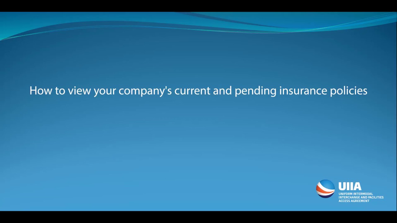 How to view your company's current and pending insurance policies - YouTube