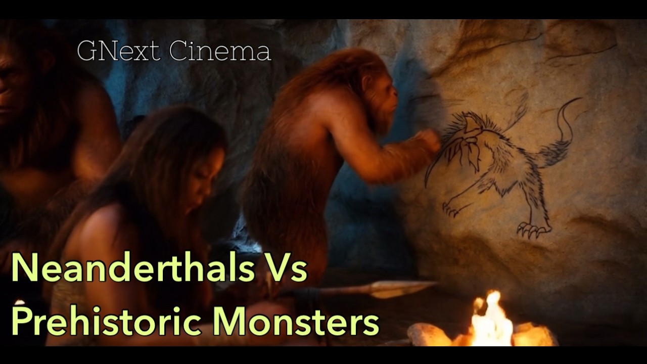Neanderthal vs Prehistoric Monsters🔥: A Cinematic Action Pack Scene# ...