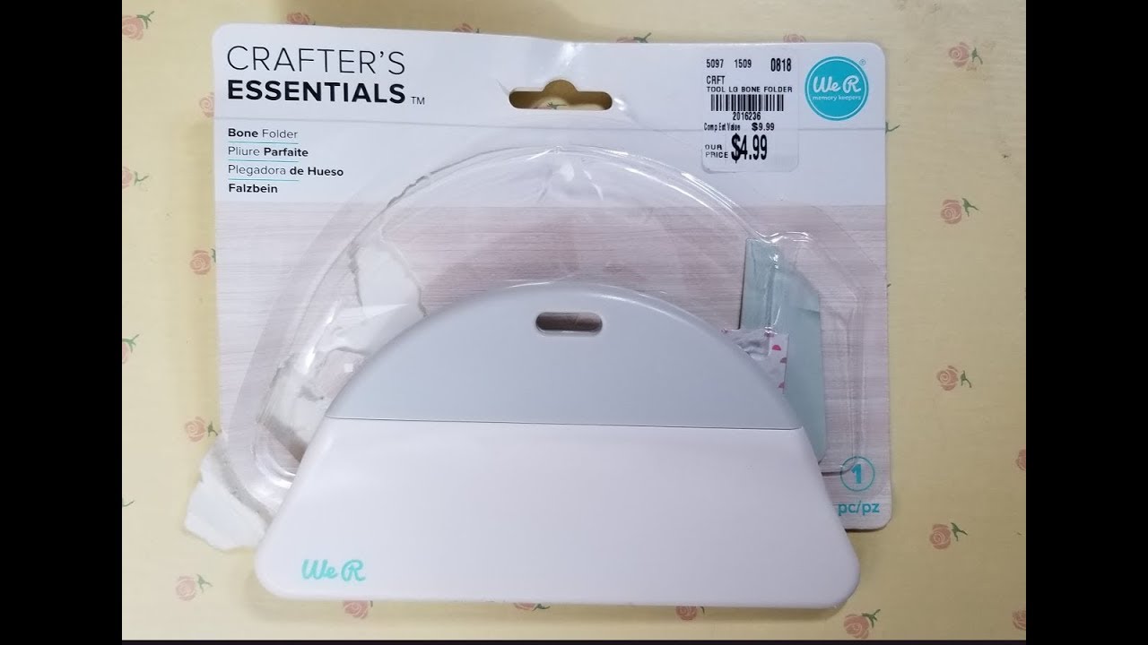 Tuesday Morning Crafts-We R Memory Keepers Oversized Bone Folder - YouTube