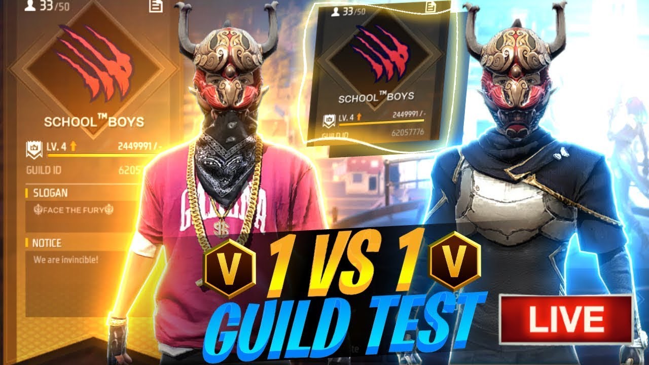 🔴FREE FIRE LIVE GUILD TEST CUSTOM ROOM | FF LIVE GUILD TEST |#fflive # ...