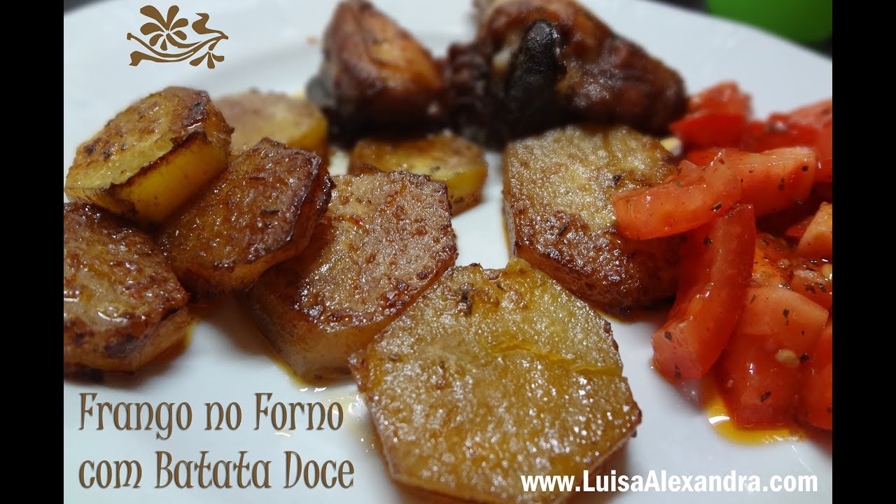 Frango no Forno com Batata Doce • www.luisaalexandra.com - YouTube