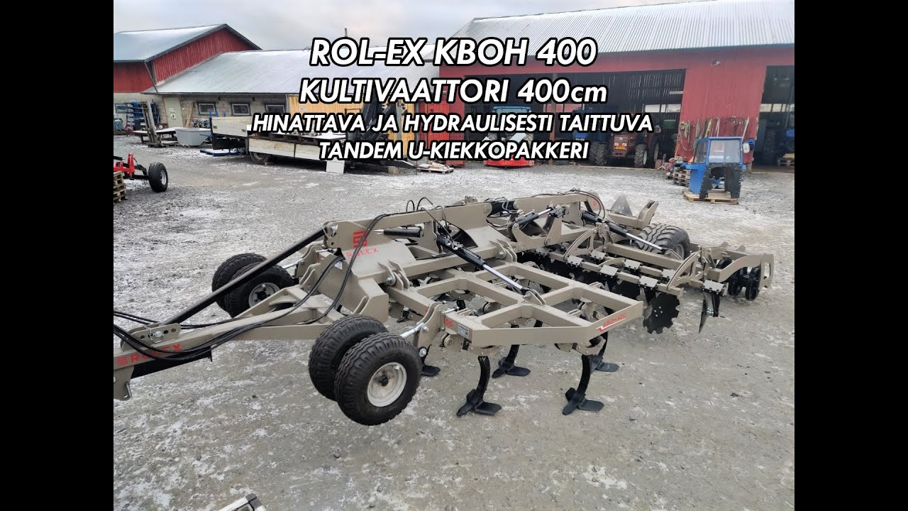 Rol-Ex Orkan / KBOH 400 - 400cm - kultivaattori - YouTube