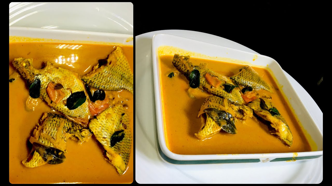 village style meen kulambu / pond fish curry / tilapia fish recipe from ...