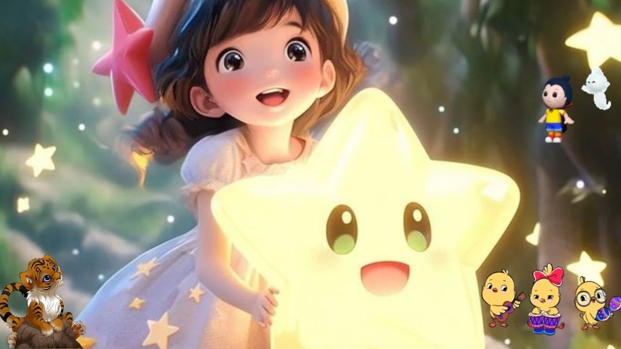 Twinkle twinkle little star rhymes for kids | Nursery Rhymes | cartoon ...