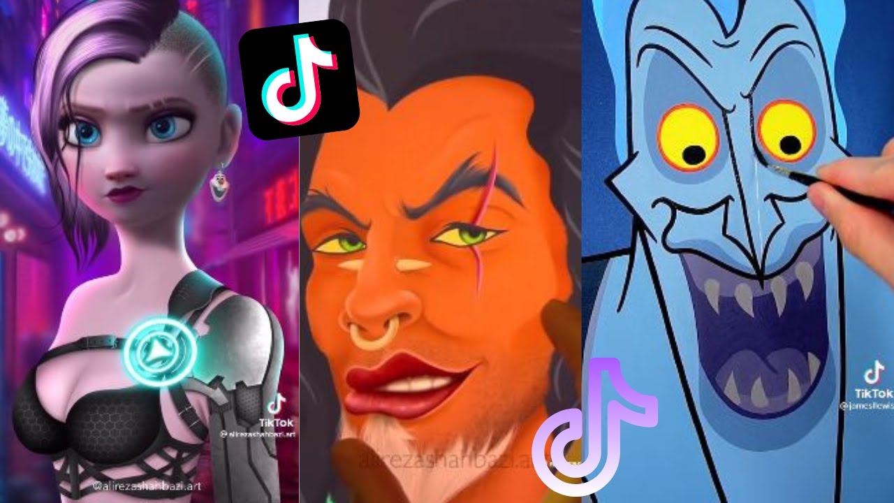 10 Disney fan Art Tik Tok Compilation 2022 - YouTube