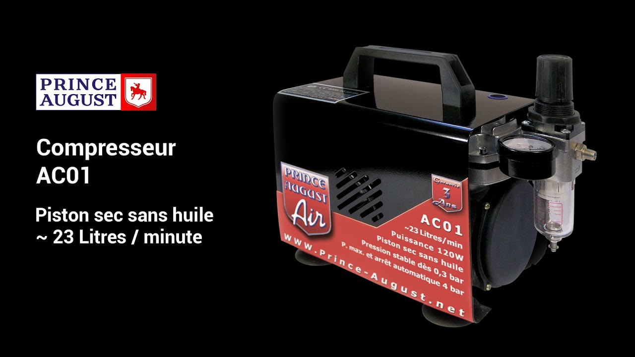 Compresseur Prince-August AC01 - YouTube