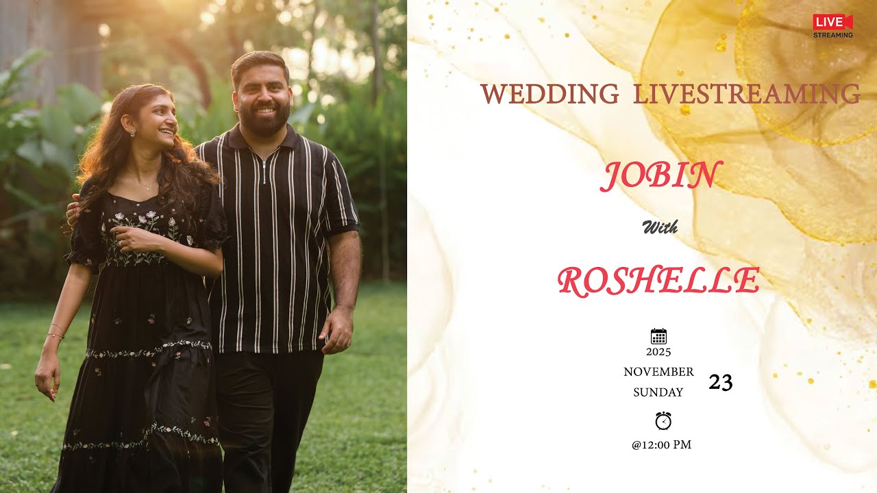 Jobin & Roshelle | Wedding Livestreaming | 23-11-2025 - YouTube
