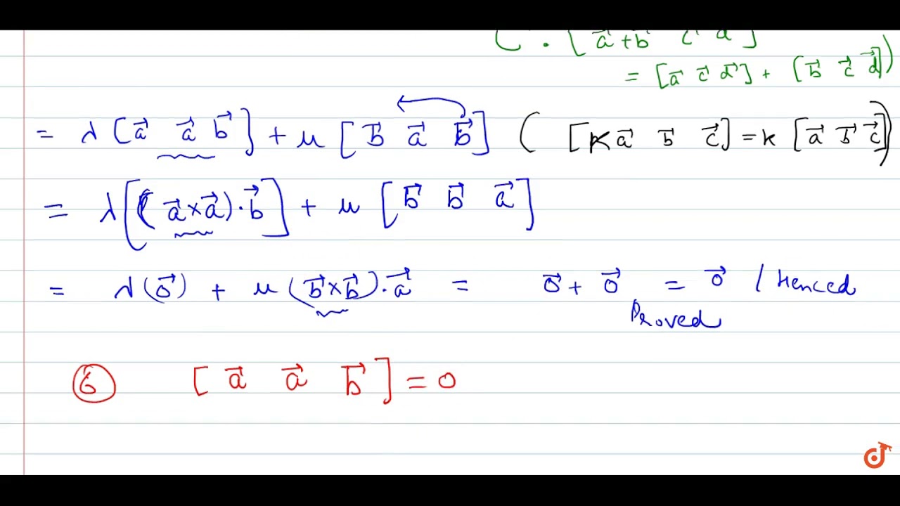 Property 5-7: Box product of coplanar vector is 0 and box product of ...