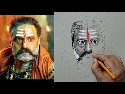 Akhanda movie looks Live drawing / #artist #art #drawing #sketch # ...