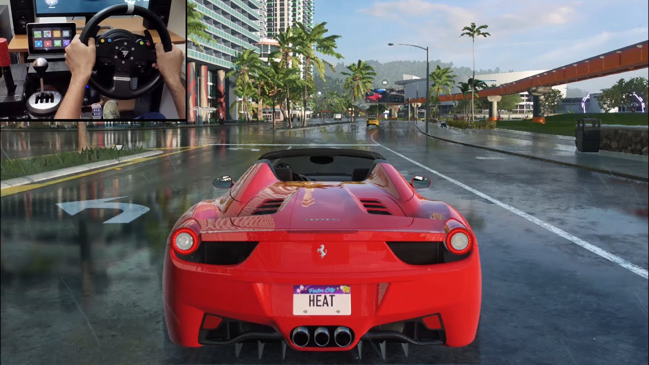 NFS Heat UNITE 3.0 Ferrari 458 Spider Thrustmaster TMX Gameplay - YouTube