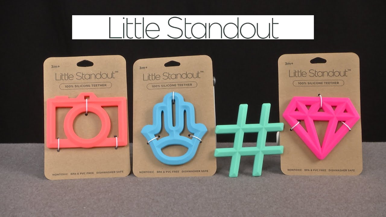 Hashtag, Diamond, Camera & Hasma Hand Silicone Teether from Little ...