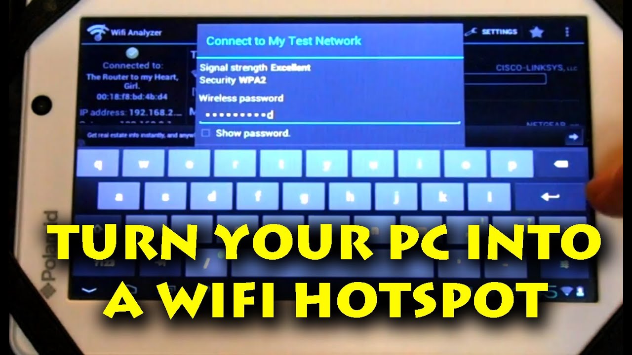 Turn Your PC into a WiFi Hotspot - Ask a Tech #48 - YouTube