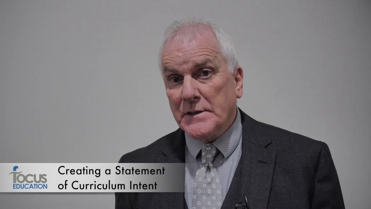 Creating a Statement of Curriculum Intent Introduction - YouTube