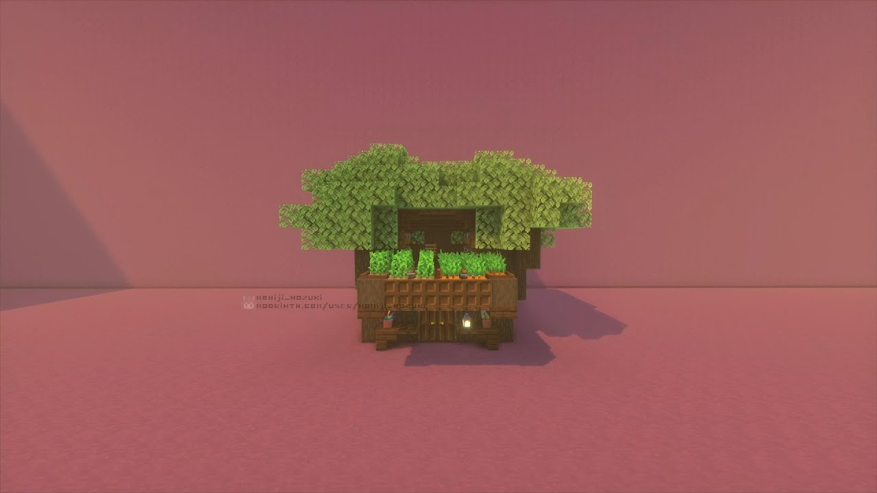 The idea of a house on a tree in Minecraft - YouTube
