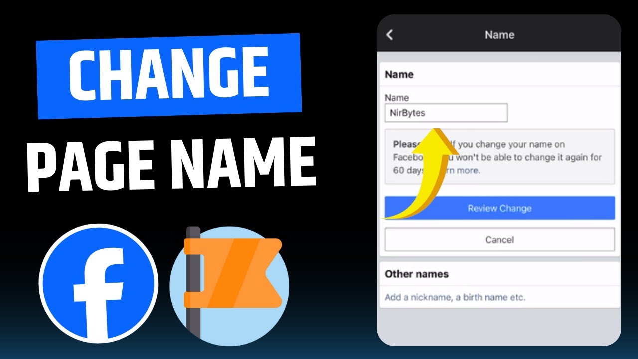 How To Change Facebook Page Name | change facebook page name 2024 - YouTube