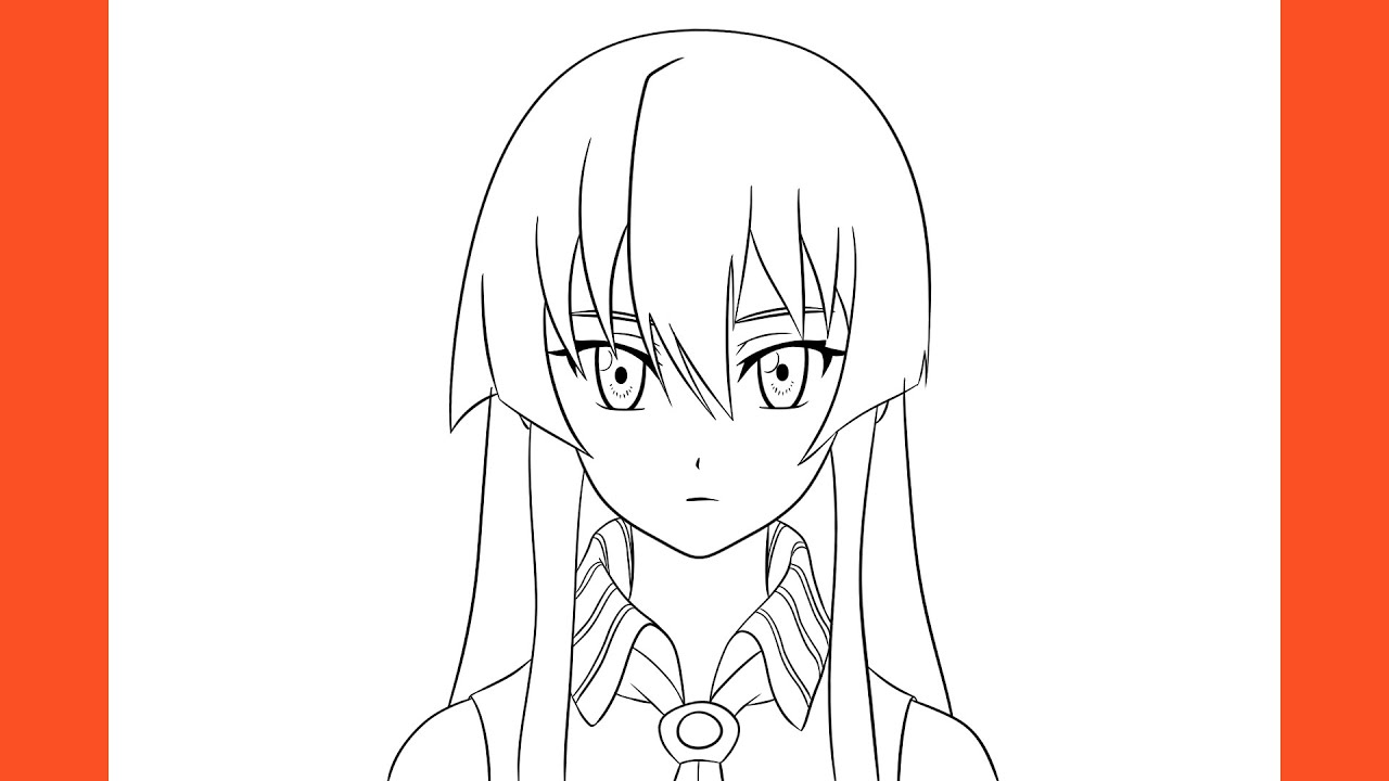 How To Draw Akame (Akame ga Kill) - YouTube