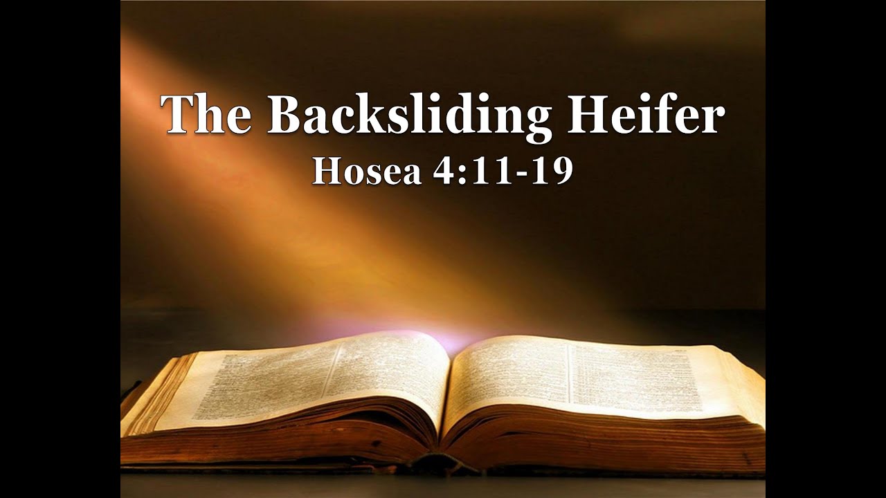 "The Backsliding Heifer" Manship Chapel Sunday Evening Church Service ...