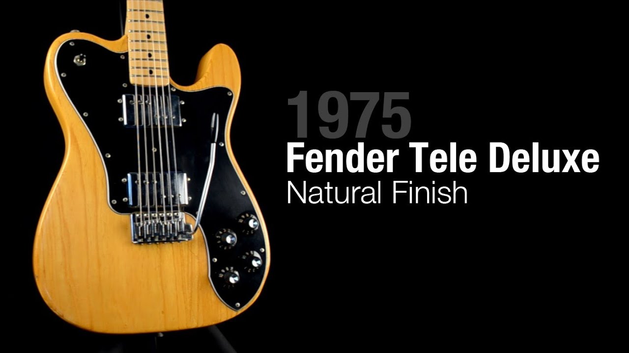 1975 Fender Telecaster Deluxe Natural Finish | CME Vintage Demo - YouTube