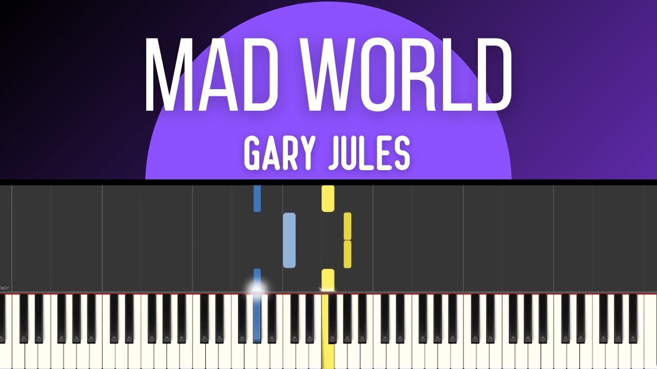 Gary Jules - Mad World (Piano Tutorial - Synthesia) - YouTube