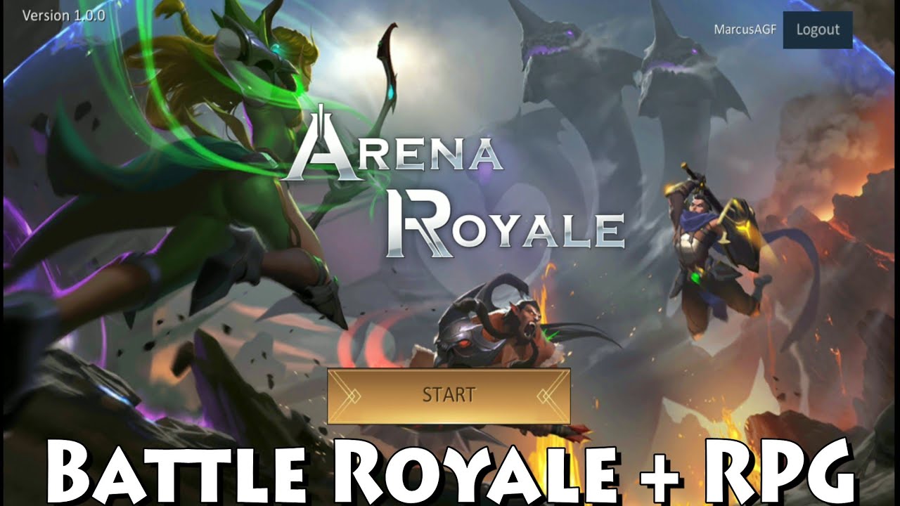 NOVO BATTLE ROYALE RPG / MOBA - ARENA ROYALE - YouTube