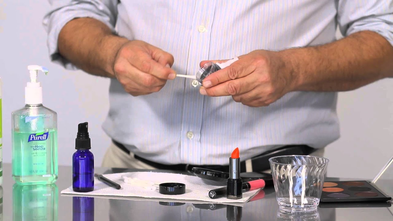How to Sanitize Cosmetics : Makeup Maven - YouTube