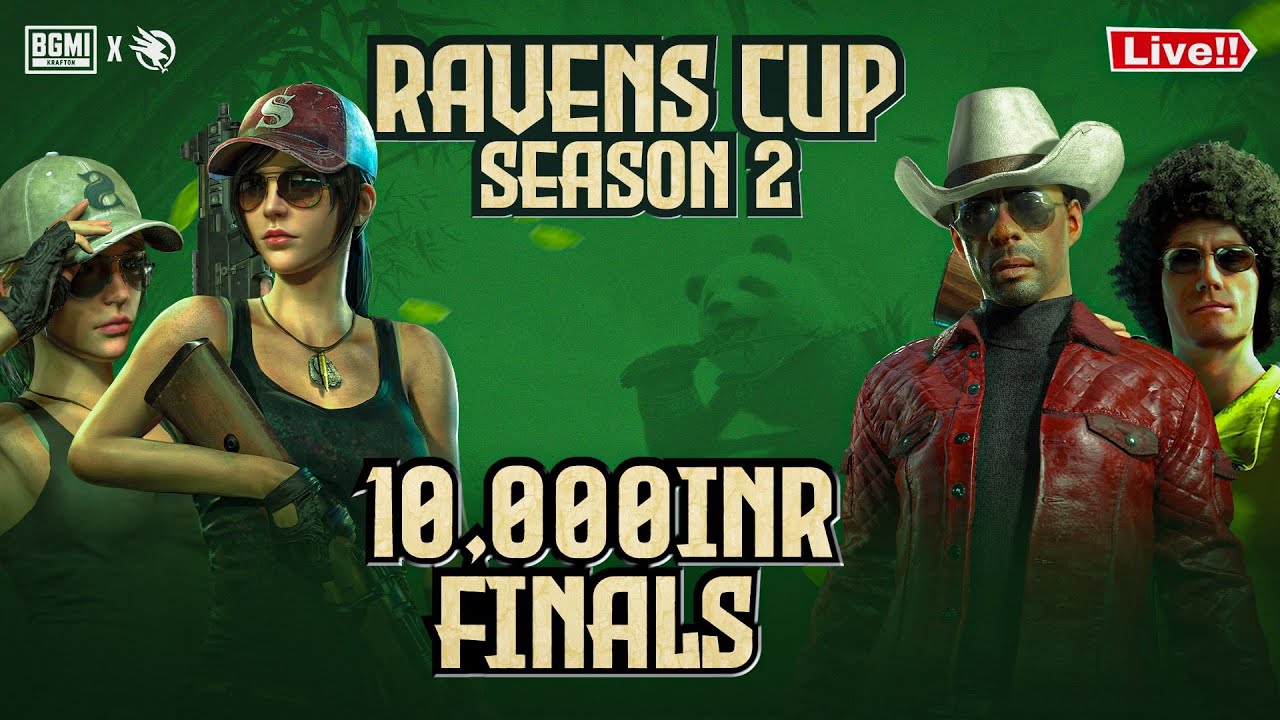 Bgmi : Ravens Cup Season-2 (10,000) || FINALS Matches Are Live By Black Raven eSports - YouTube