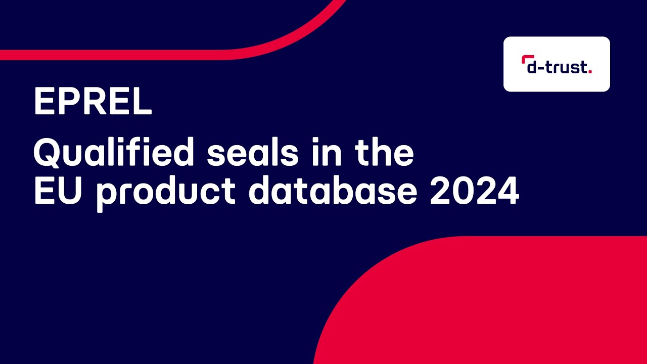 EPREL requires qualified electronic seals by October 2024 - a step-by-step guide - YouTube