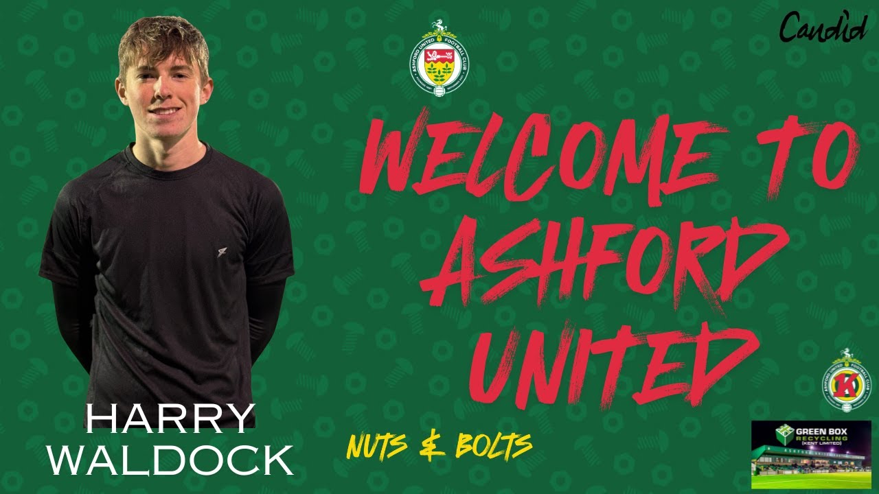 Harry Waldock Welcome to Ashford United - YouTube