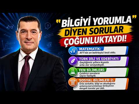 AYT 2026 BEKLENENDEN ZOR MUYDU? MATEMATİK SIRALAMALARI BELİRLEYECEK!