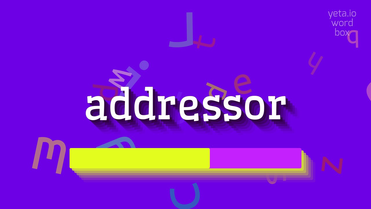How to say "addressor"! (High Quality Voices) - YouTube