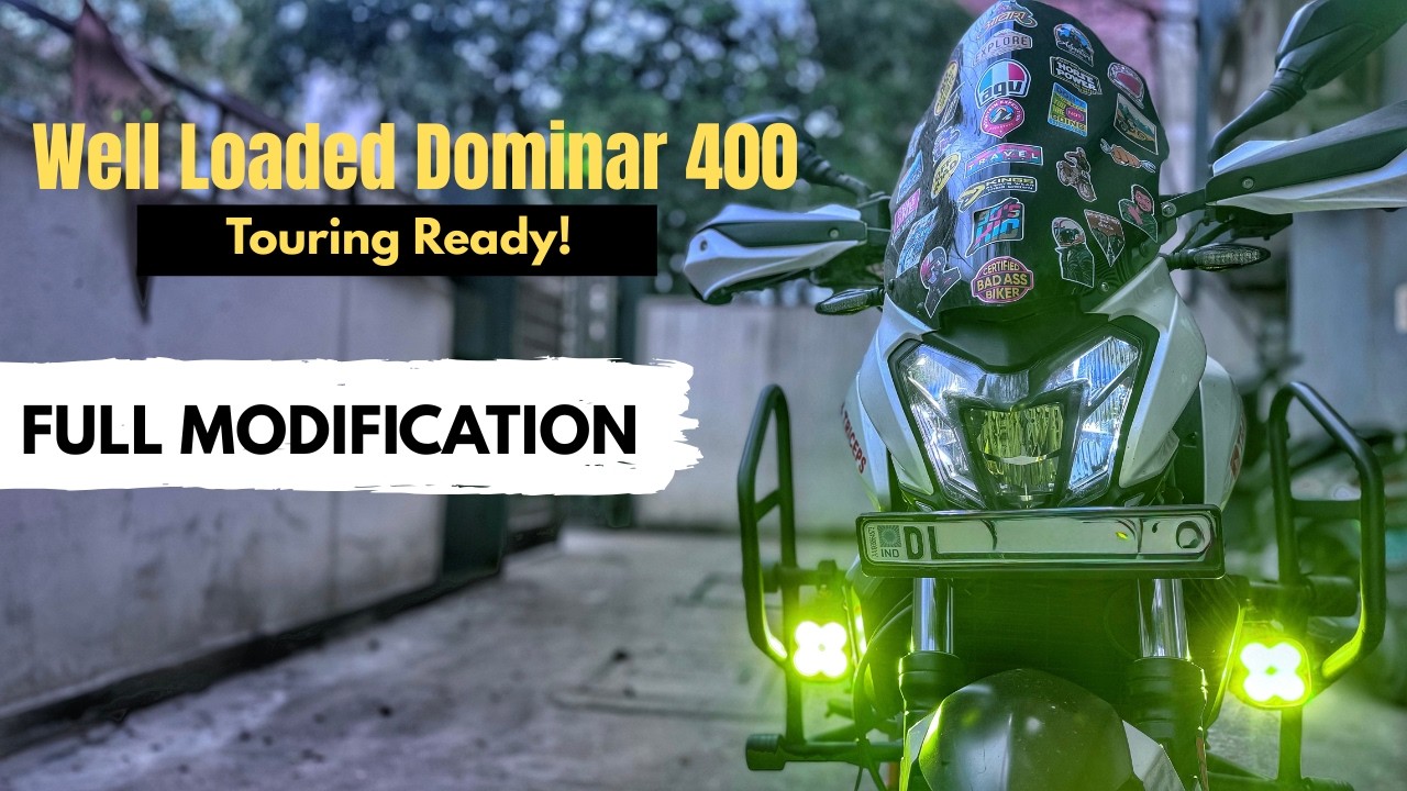 Dominar 400 Full Modification Setup 🏍️ | Well Loaded Dominar 400 😎 ...