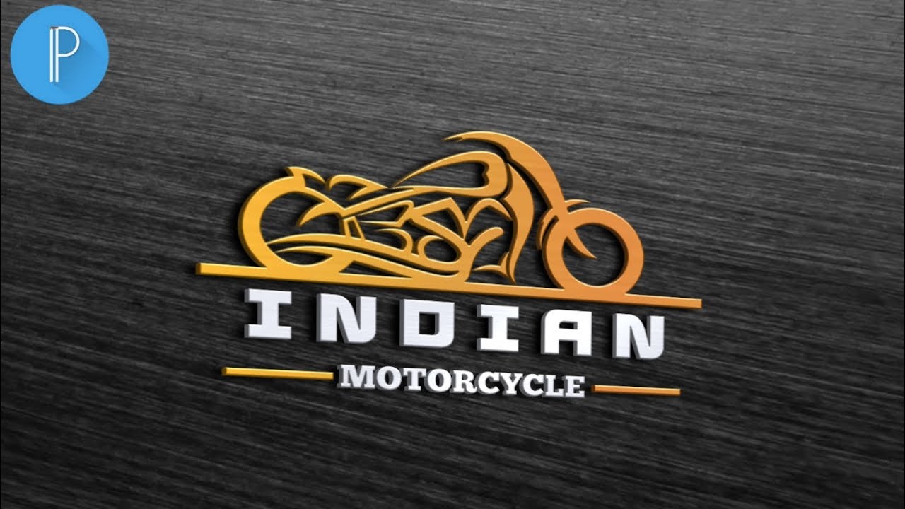 3D Professional logo design on android pixellab tutorial | Indian Bike ...