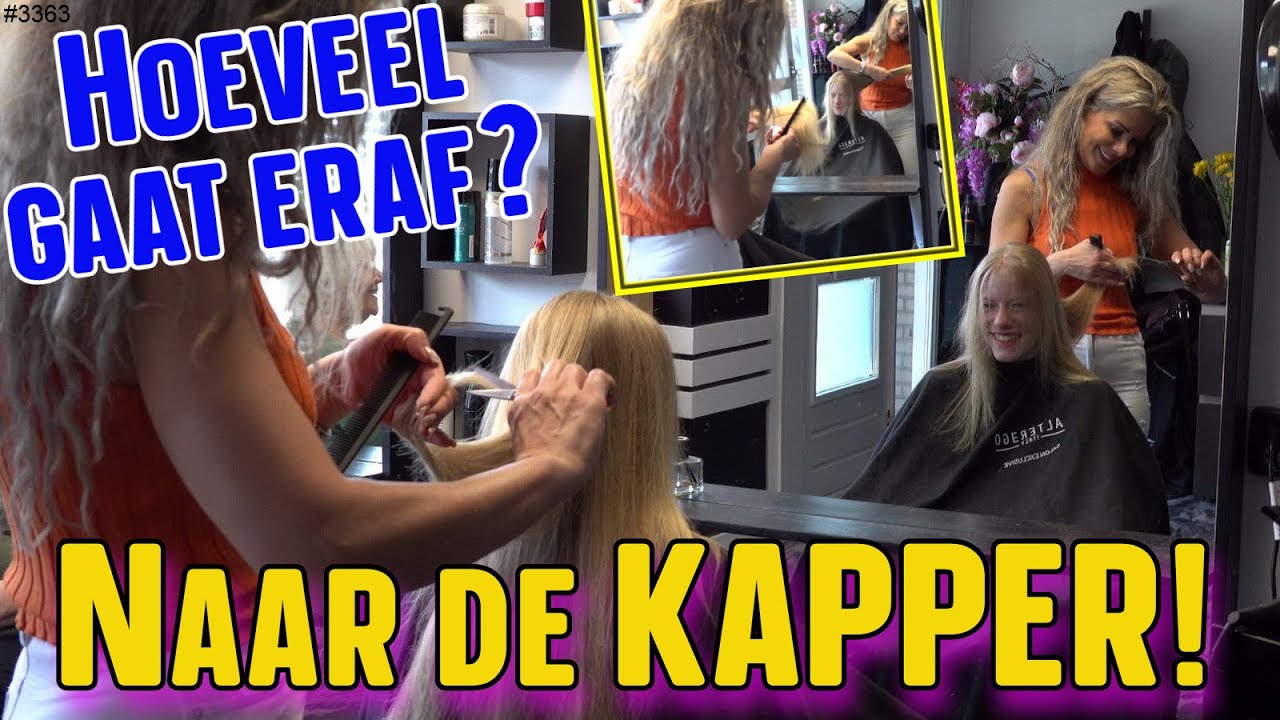 Naar de KAPPER. Werd weer eens TIJD om BIJ TE WERKEN! #kapper #3363 - YouTube