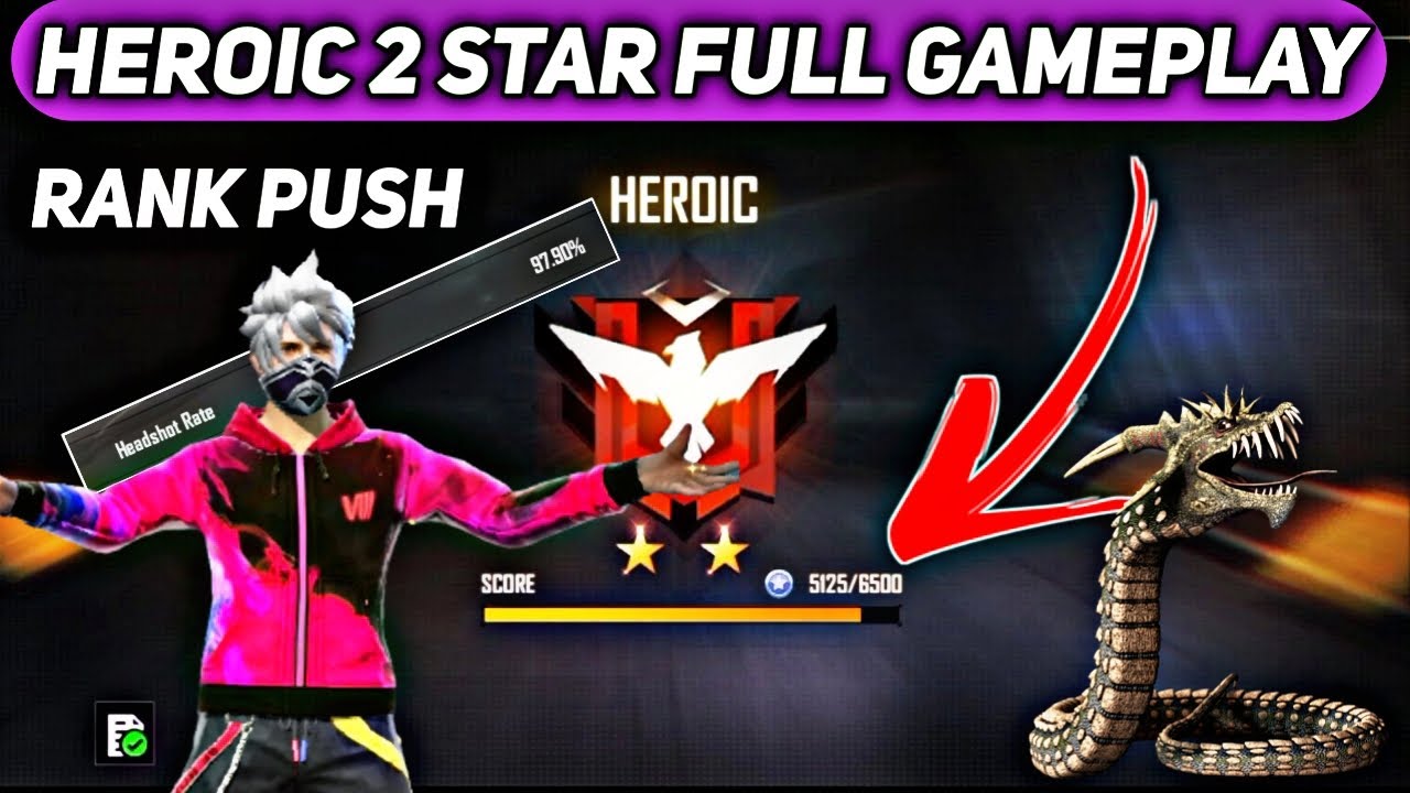 Heroic 2 Star Gameplay | Free Fire Heroic 2 Star Score | Heroic 2 Star ...