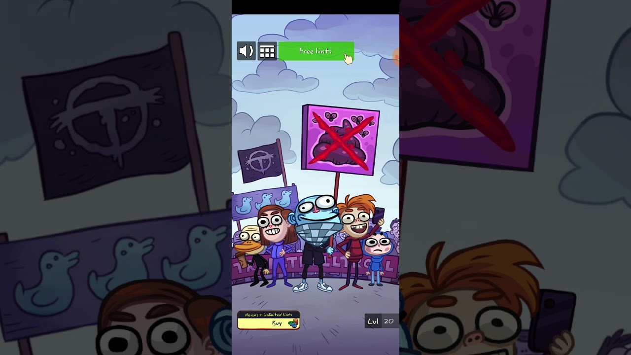 Troll Face Quest: Silly Test 3 Level 20 walkthrough - YouTube