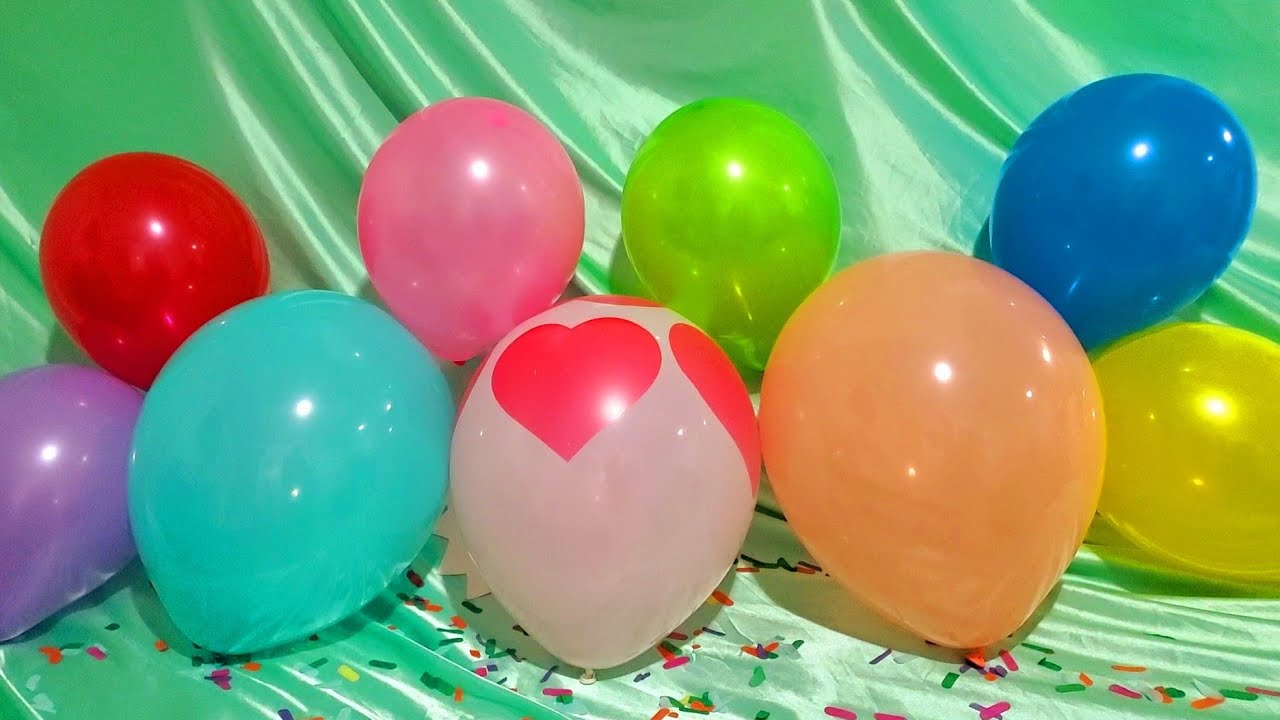 FUN HEART BALLOON POPS!!! - YouTube