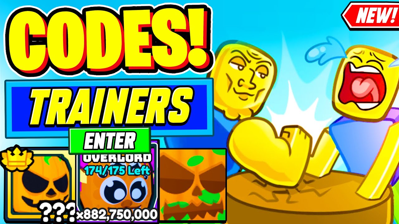 ⚠️New⚠️ ALL WORKING TRAINERS UPDATE CODES For Arm Wrestle Simulator - Roblox AWS Codes - YouTube