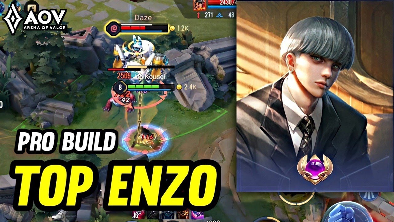 AoV : TOP ENZO PRO BUILD - ARENA OF VALOR - YouTube