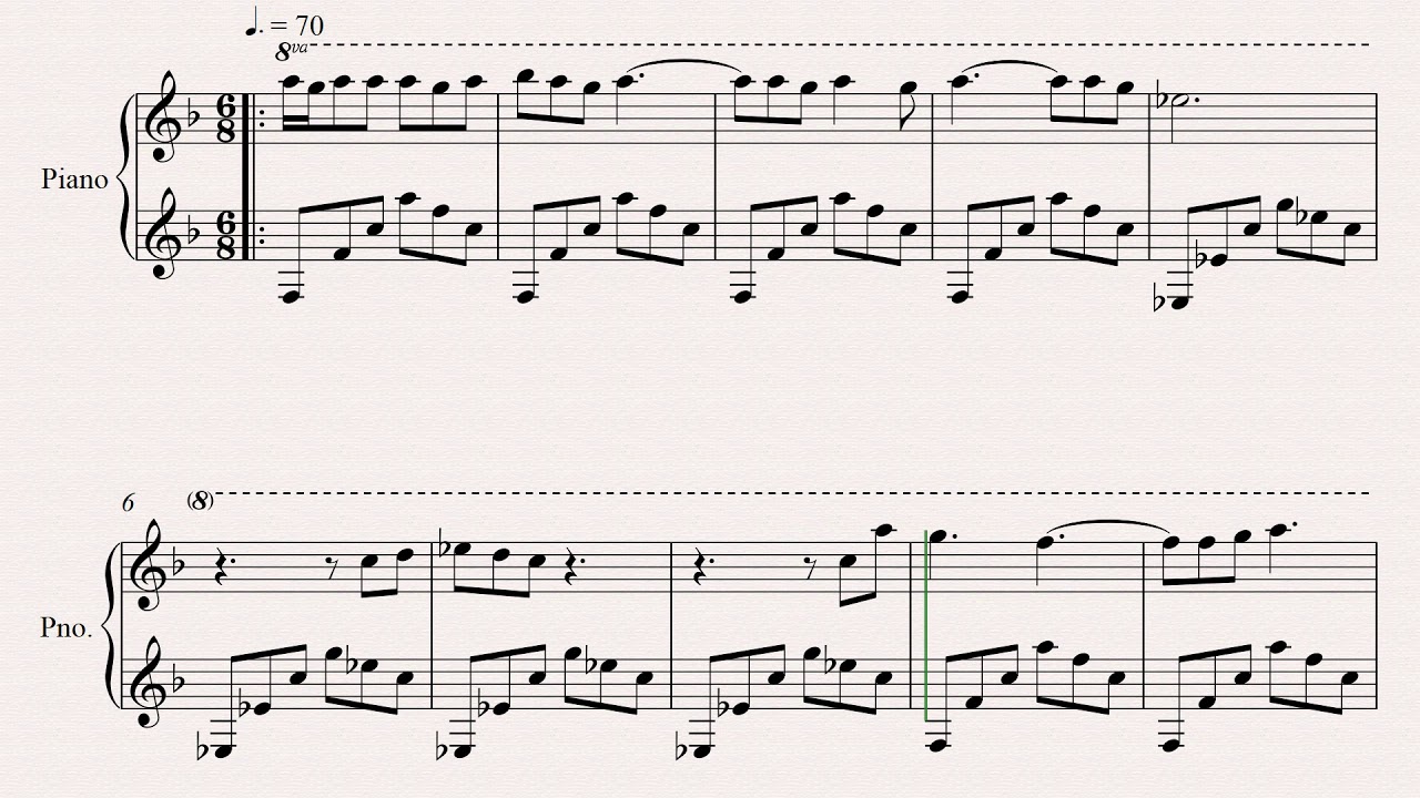 runescape music: horizon (scrolling sheet music) - YouTube