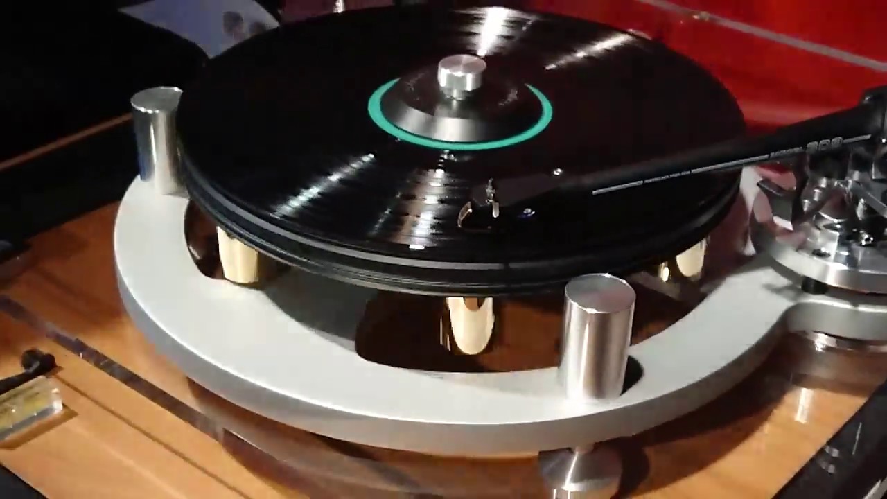 Mitchell Gyro Deck turntable in slow motion - YouTube