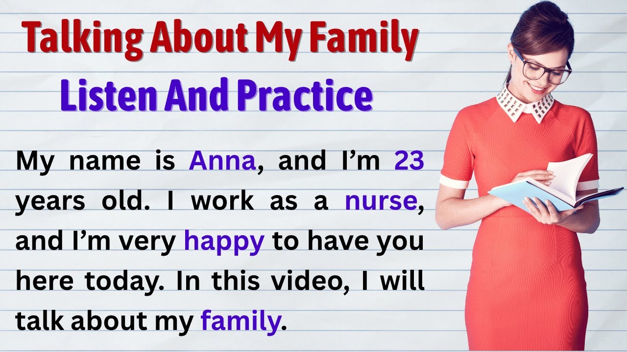 Talking About My Family | English Listening Practice to Improve Your ...