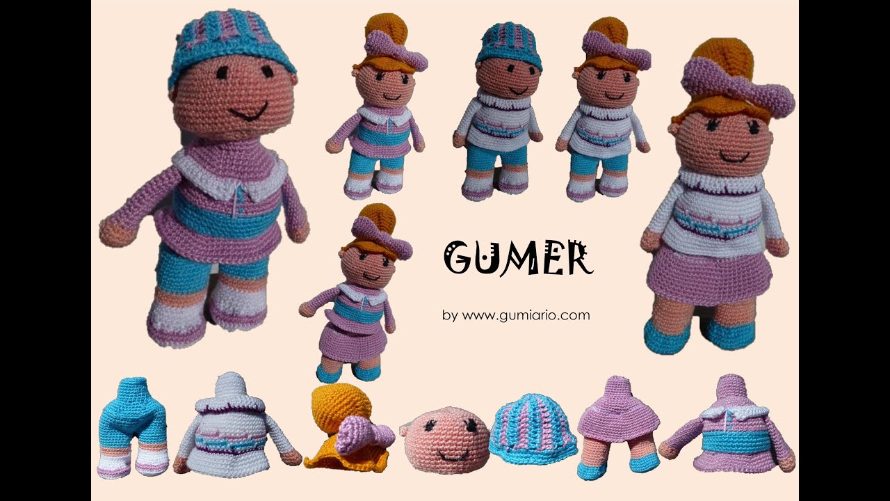 TUTORIAL AMIGURUMI GUMER - YouTube