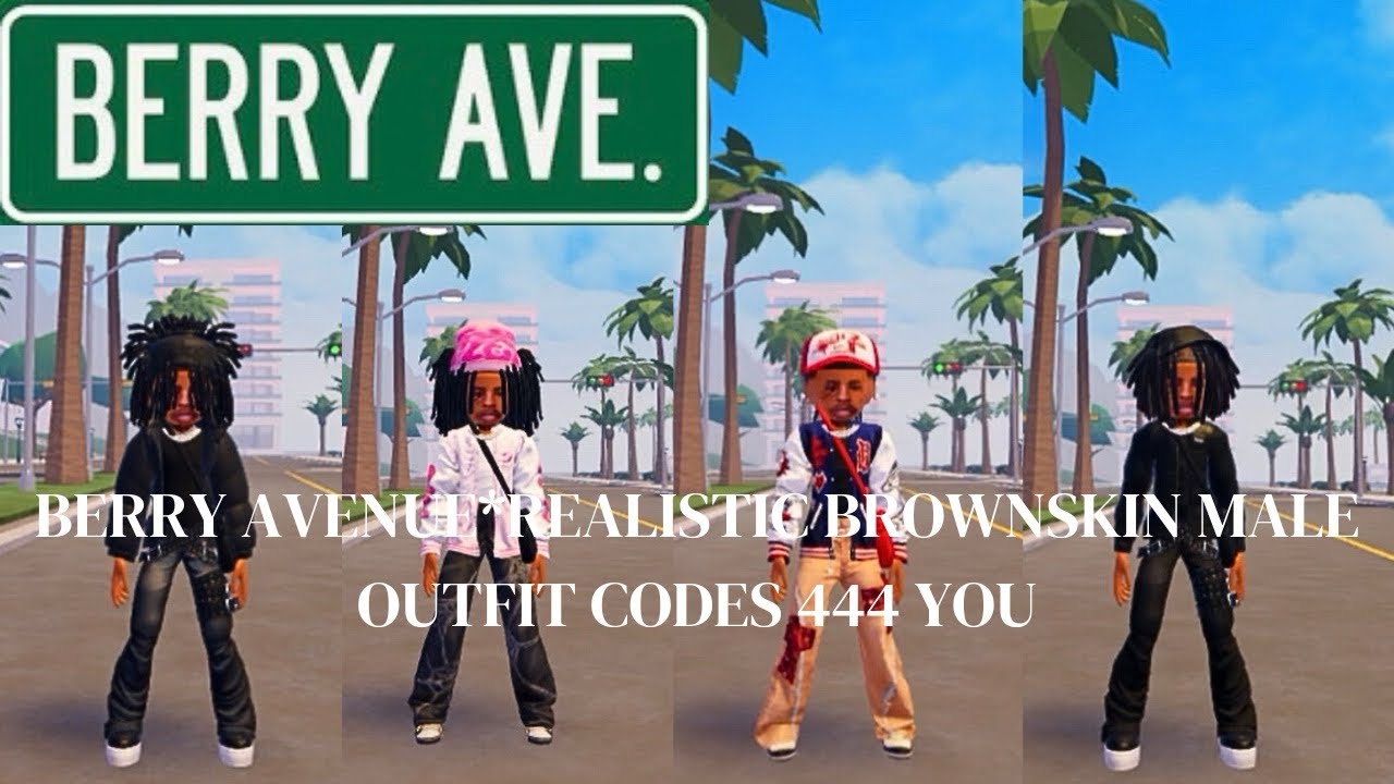BERRY AVENUE*Realistic Brownskin Male Outfit Codes - YouTube