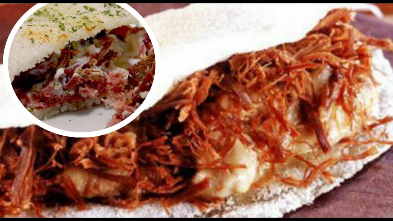 FIZ TAPIOCA COM CARNE SECA(Charque) No café da manhã + fazendo compras ...