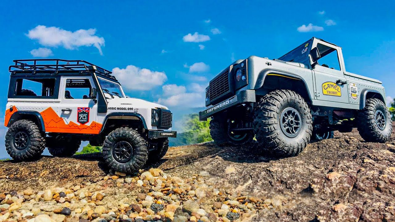 Defender MN D90 RC and D90 Classic Model Rock Crawling | Epic RC - YouTube