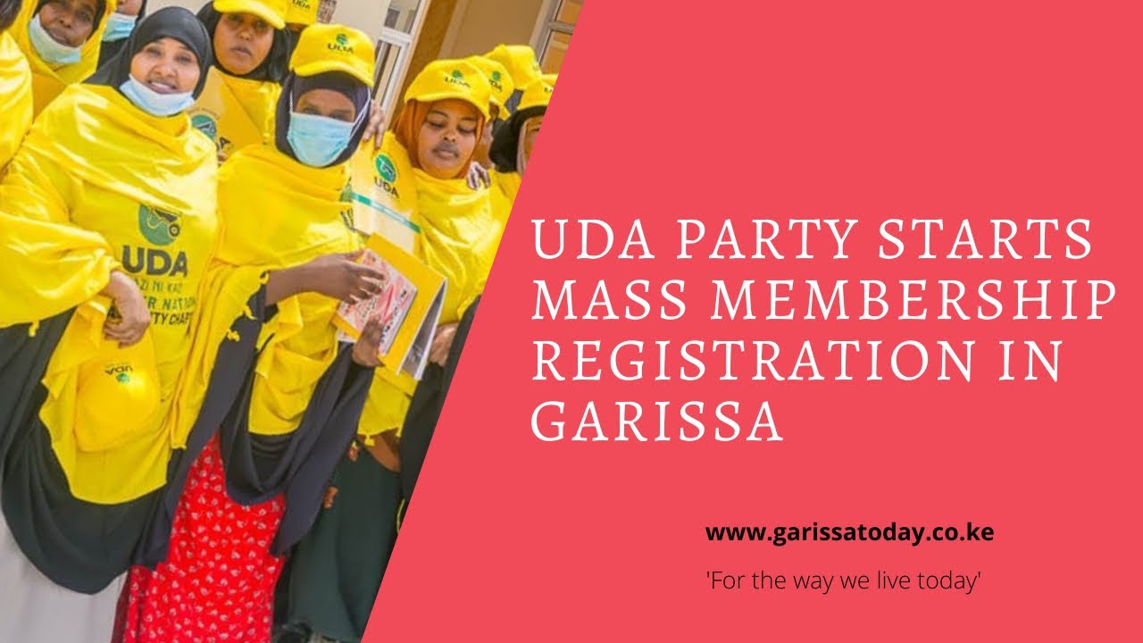 UDA party starts mass membership registration in Garissa - YouTube