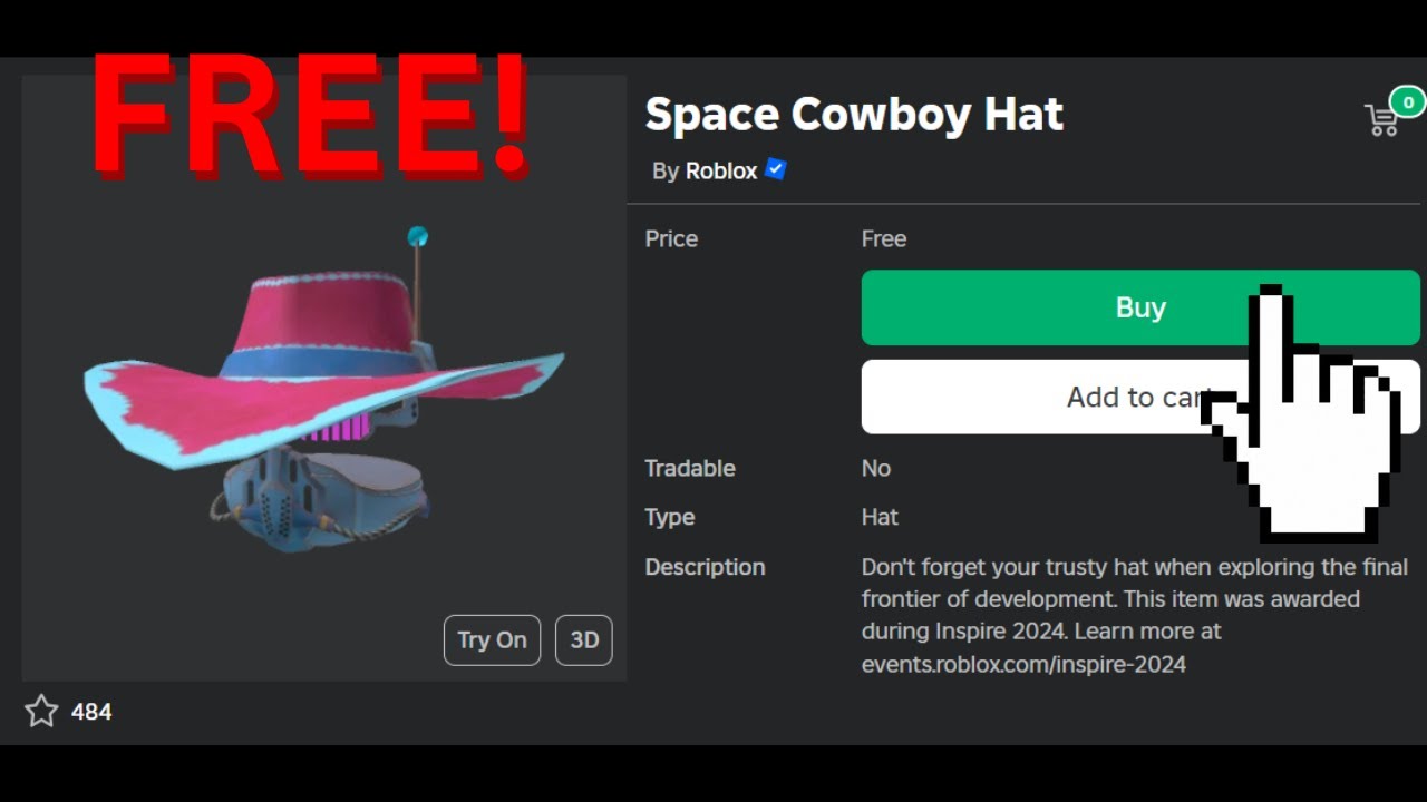 HOW TO GET THE NEW SPACE COWBOY HAT! (Roblox Inspire 2024) - YouTube