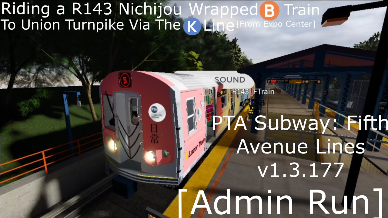 Riding a R143 Nichijou Wrapped (B) Train To Union Turnpike Via The (K ...
