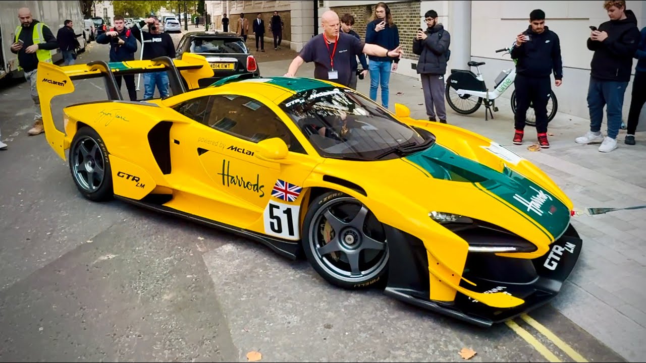 EPIC London Supercars 2024: T50, Valkyrie, Senna GTR LM - YouTube